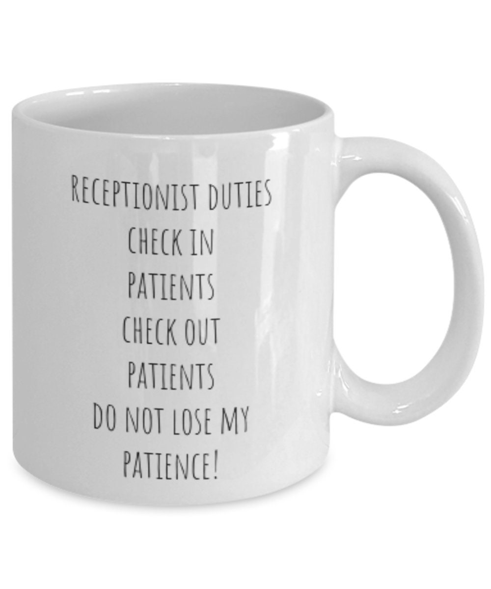 Funny Receptionist Gift Funny Front Desk Coffee Mug Gift for ...
