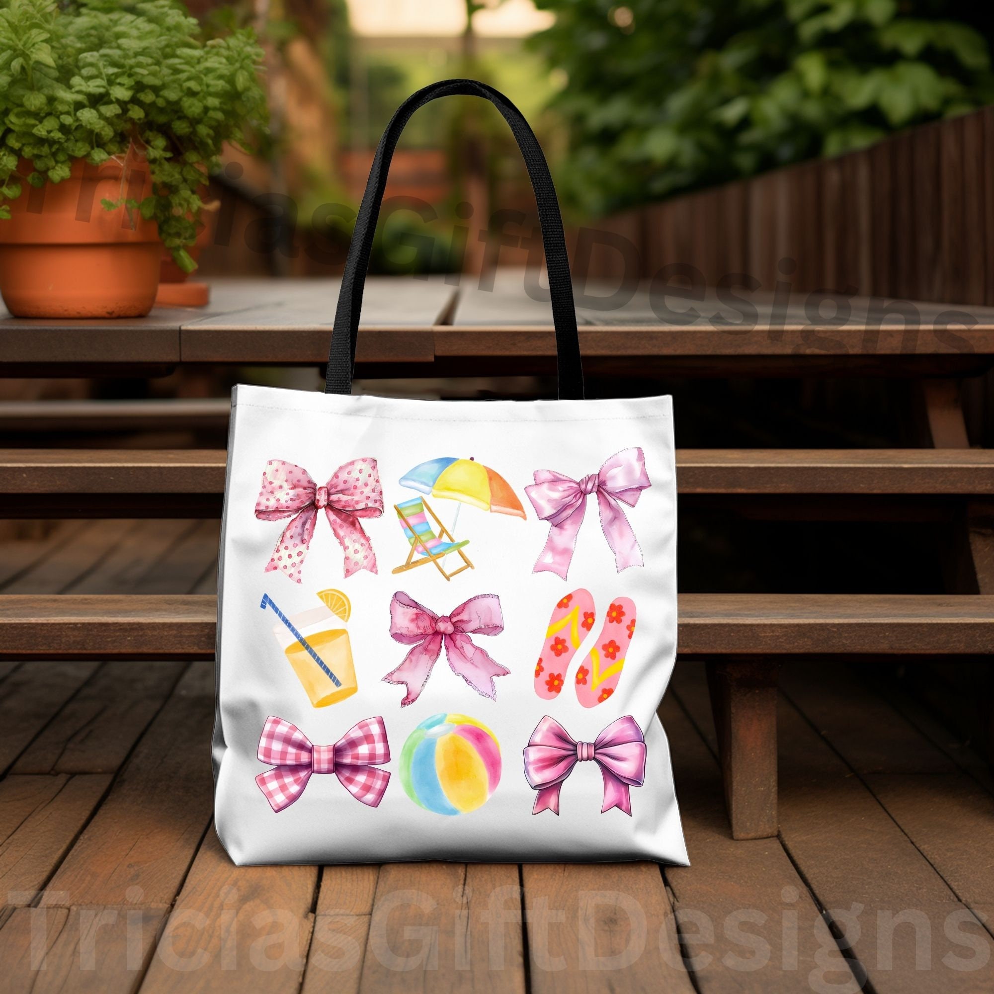 Coquette Pool Girl Tote Bag Gift for Pool Lovers, Cleaners, Cool Spring ...