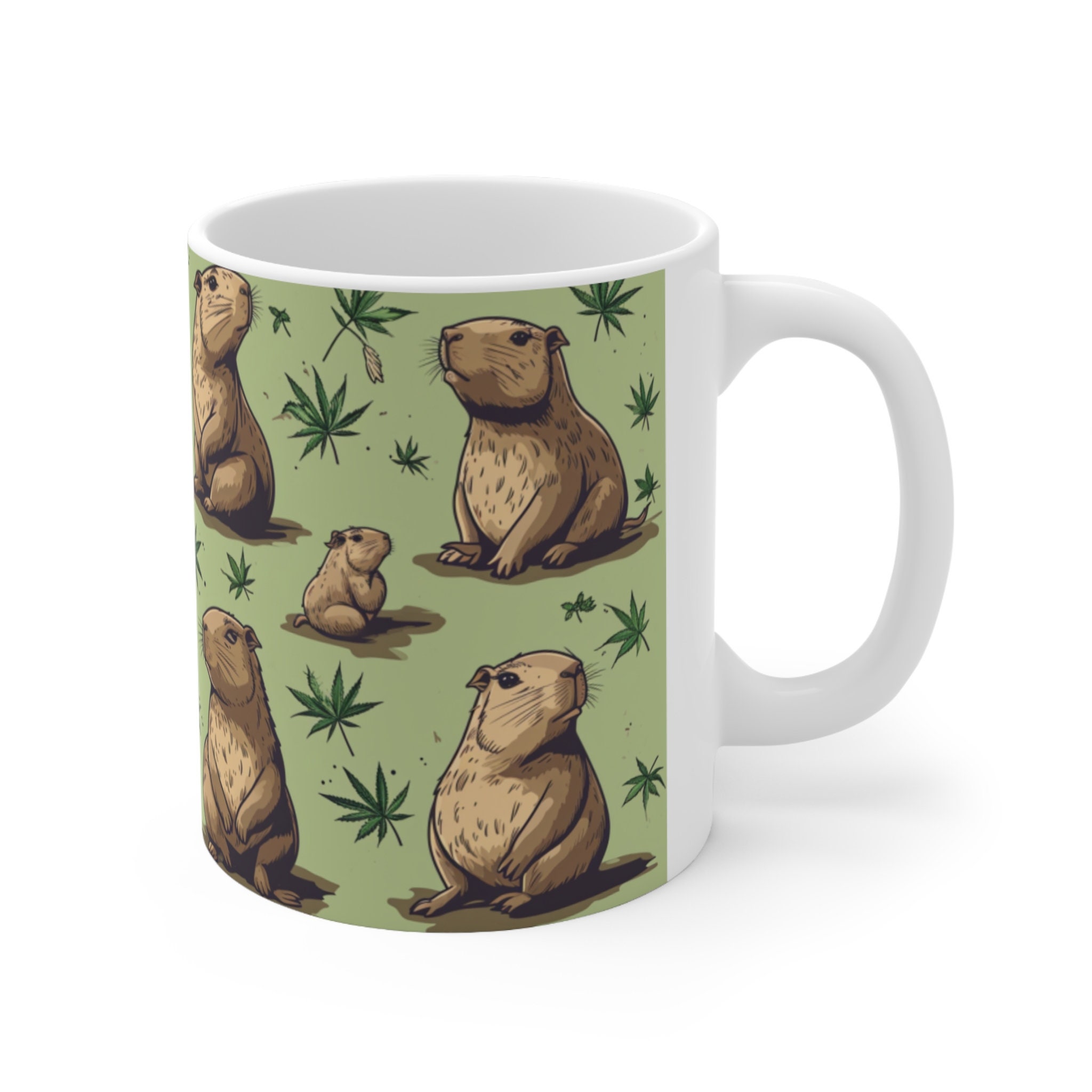 Capybara Mug, Capybara Lover Gift, Rodent Coffee Mug, Funny Capybara ...