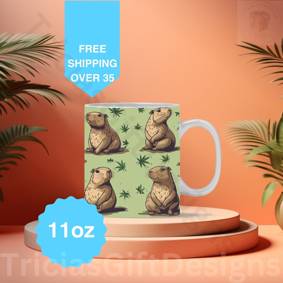 Capybara Mug, Capybara Lover Gift, Rodent Coffee Mug, Funny Capybara ...