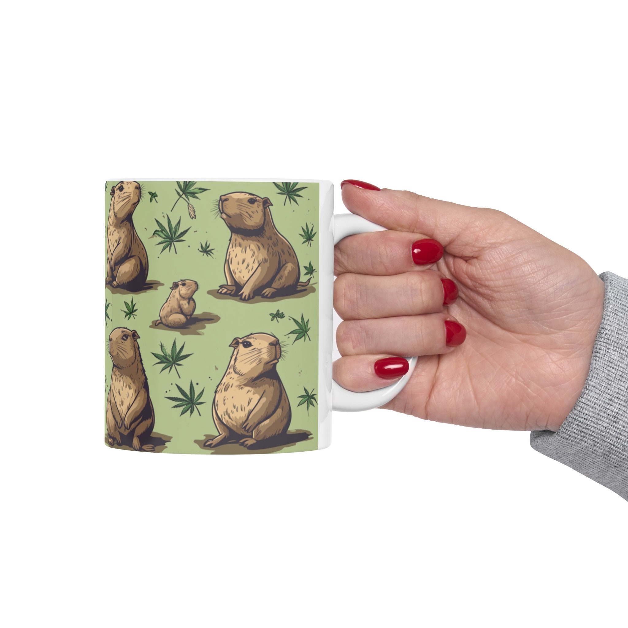 Capybara Mug, Capybara Lover Gift, Rodent Coffee Mug, Funny Capybara ...