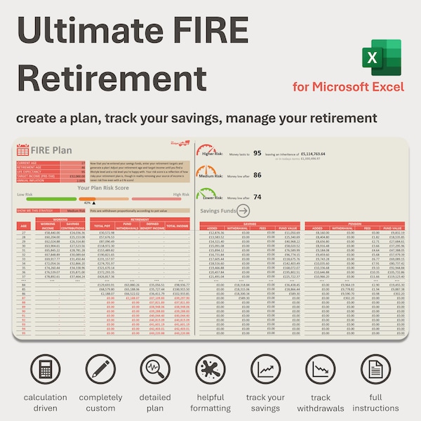 Fire Retirement Tracker - Etsy