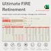 Ultimate FIRE Retirement Planner and Tracker Spreadsheet for Microsoft ...