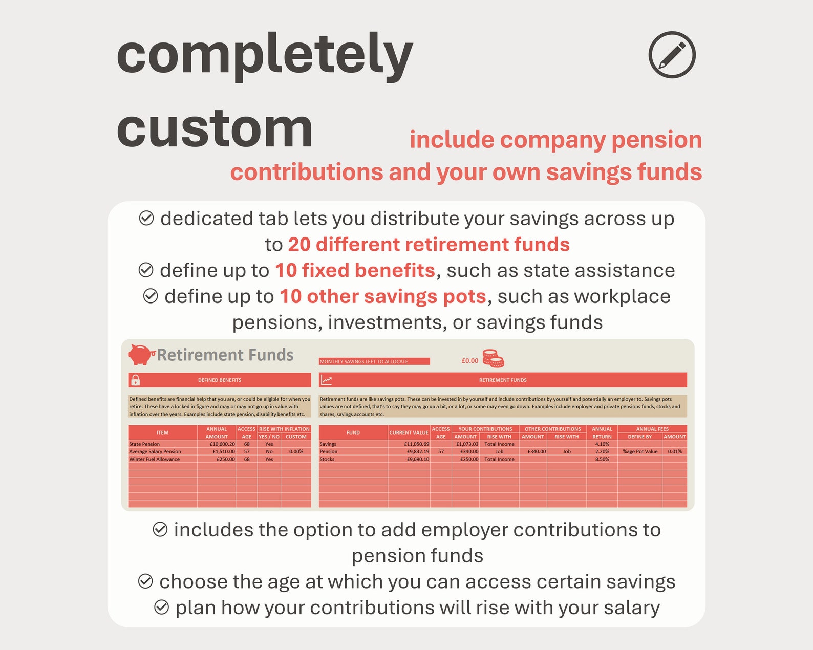Ultimate FIRE Retirement Planner and Tracker Spreadsheet for Microsoft ...