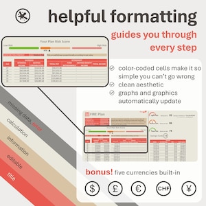FIRE Retirement Calculator Spreadsheet for Microsoft Excel - Etsy