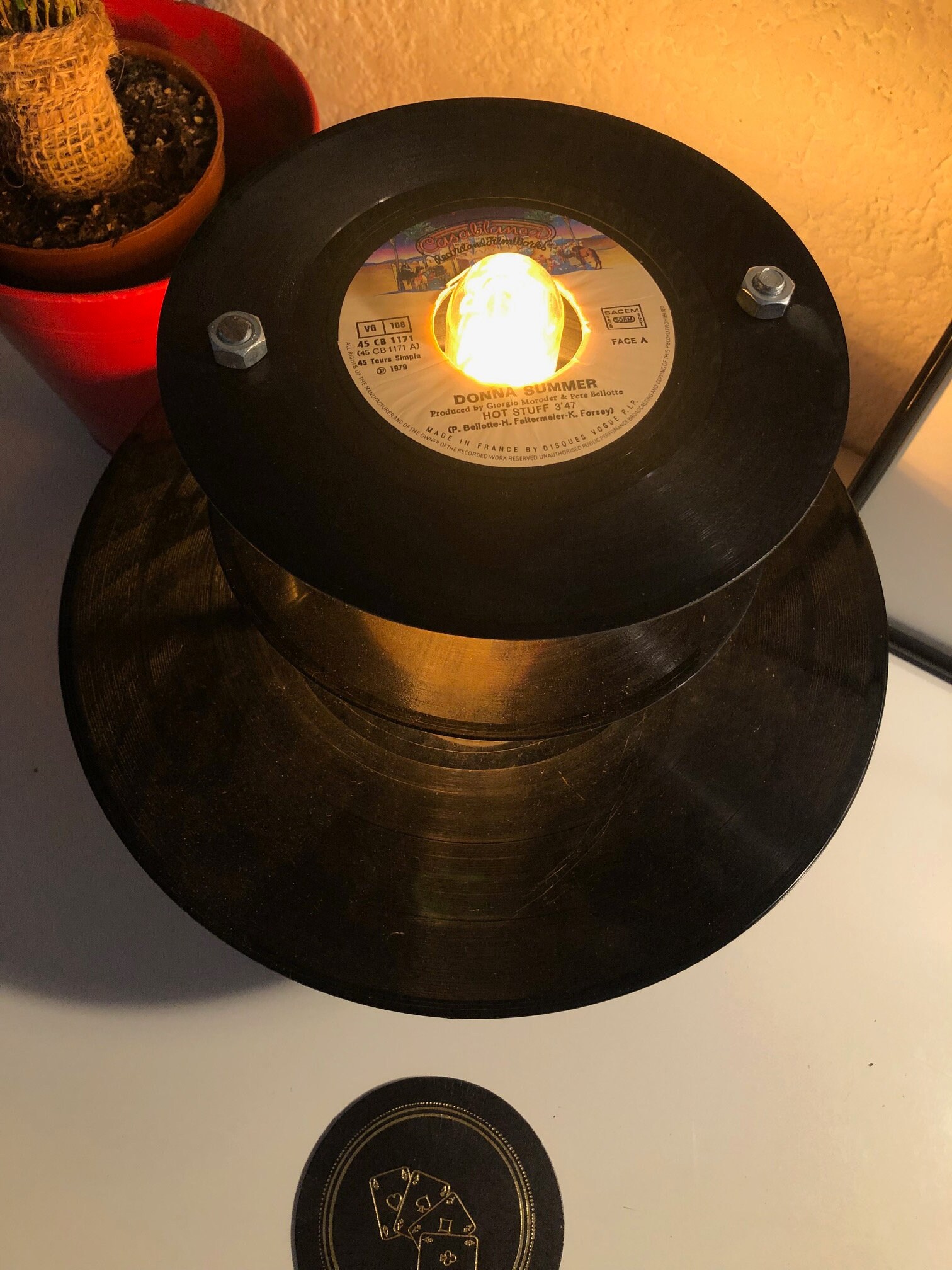 Vinyl Record Lamp and Lee Deco Bulb - Etsy