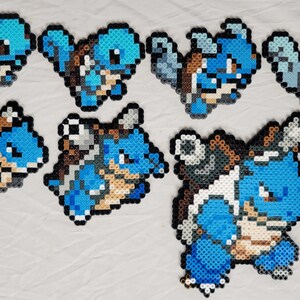 Squirtle, Wartortle, Blastoise Pokemon Perler Menu Icon - Etsy