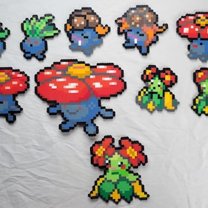 Oddish, Gloom, Vileplume, & Bellossom Perler Menu Icon - Etsy