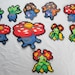 Oddish, Gloom, Vileplume, & Bellossom Perler Menu Icon - Etsy