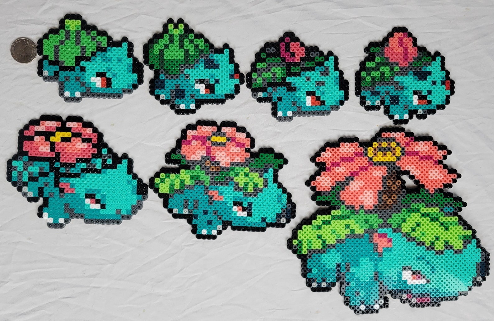 Bulbasaur, Ivysaur, Venusaur Pokemon Perler Menu Icon - Etsy