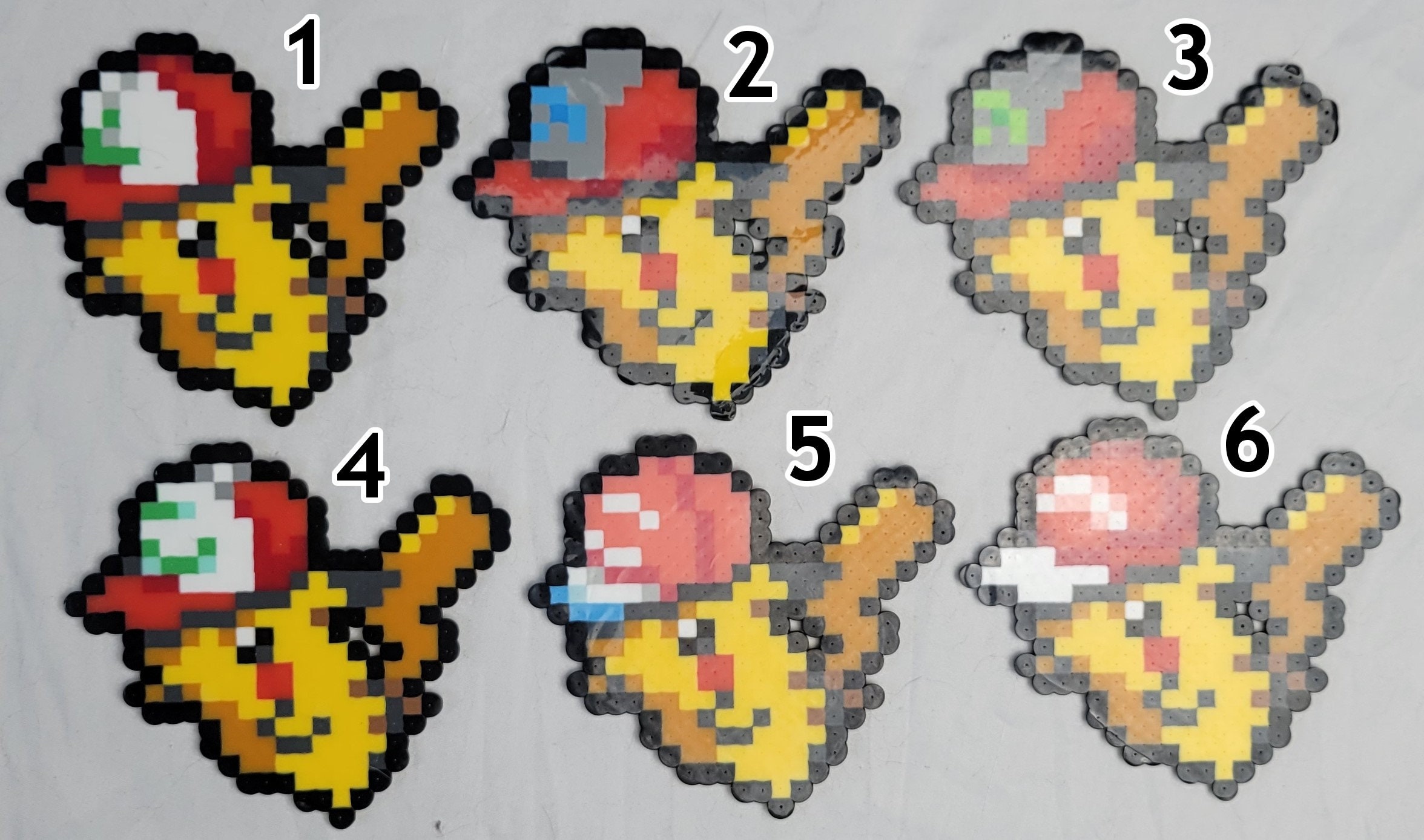 Cap Pikachu Perler Menu Icon - Etsy