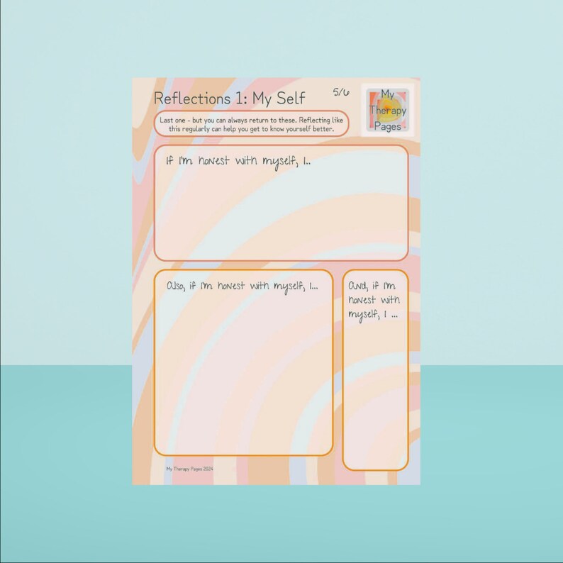 Journaling 'my Self' Printable Pages for Reflection - Etsy
