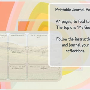 My Goals - Printable Journal Pages - Etsy