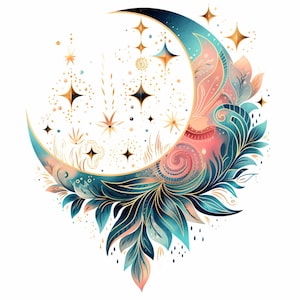 28 Ethereal Moons SVG Files for Bohemian and Witchy Crafts ...