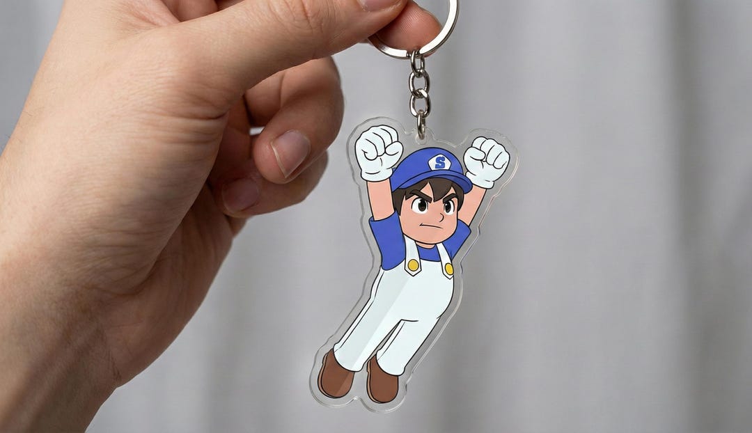 SMG4 and SMG3 Acrylic Keychain – Indie Animation Fan Art Charm – SMG4 ...