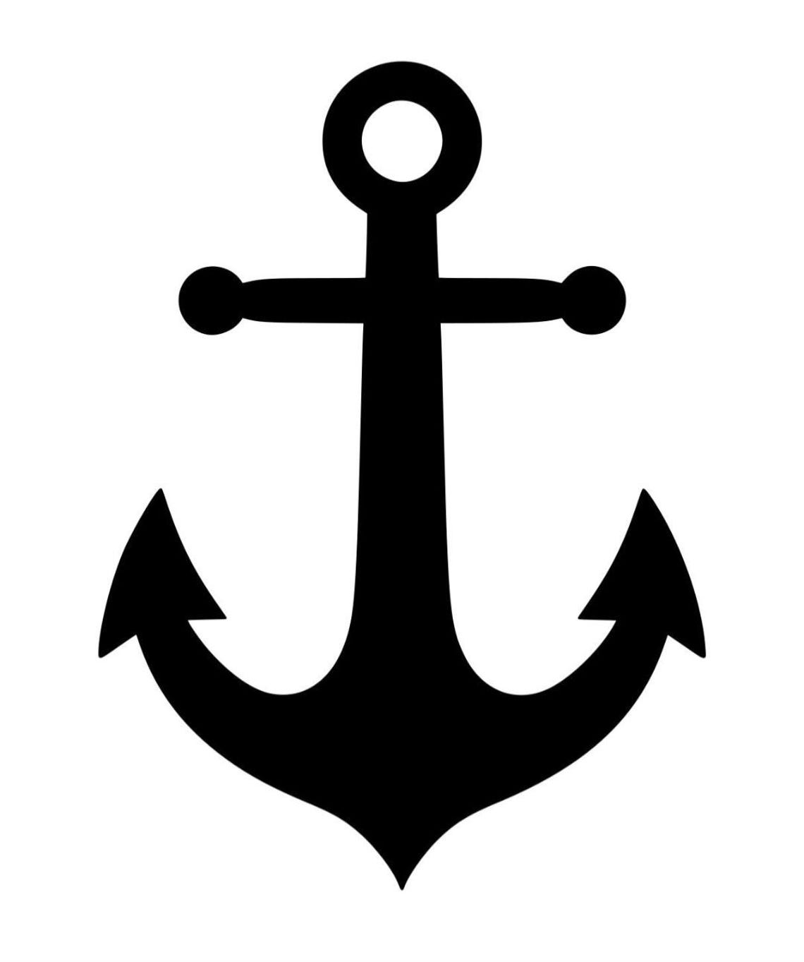 Anchor SVG Nautical Vector Image - Pattern for CNC, Cricut, Tattoo ...