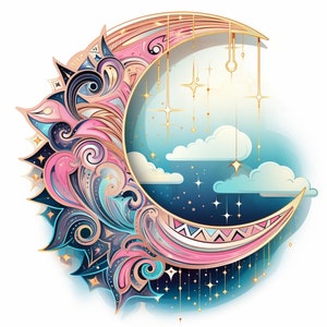 28 Ethereal Moons SVG Files for Bohemian and Witchy Crafts ...