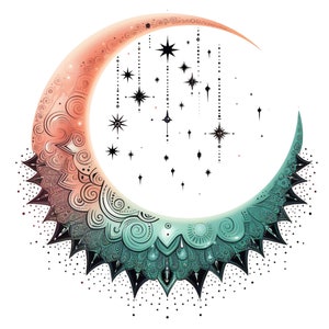 28 Ethereal Moons SVG Files for Bohemian and Witchy Crafts ...