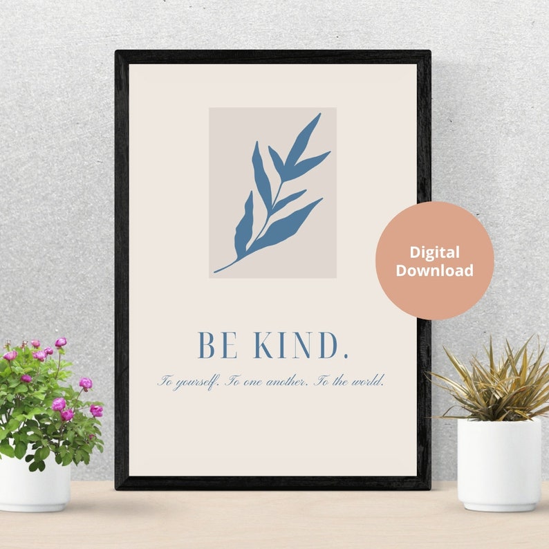 Be Kind. Printable - Etsy
