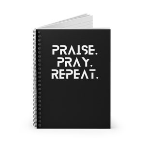 Praise. Pray. Repeat: Spiral Notebook - Ruled Line - Etsy