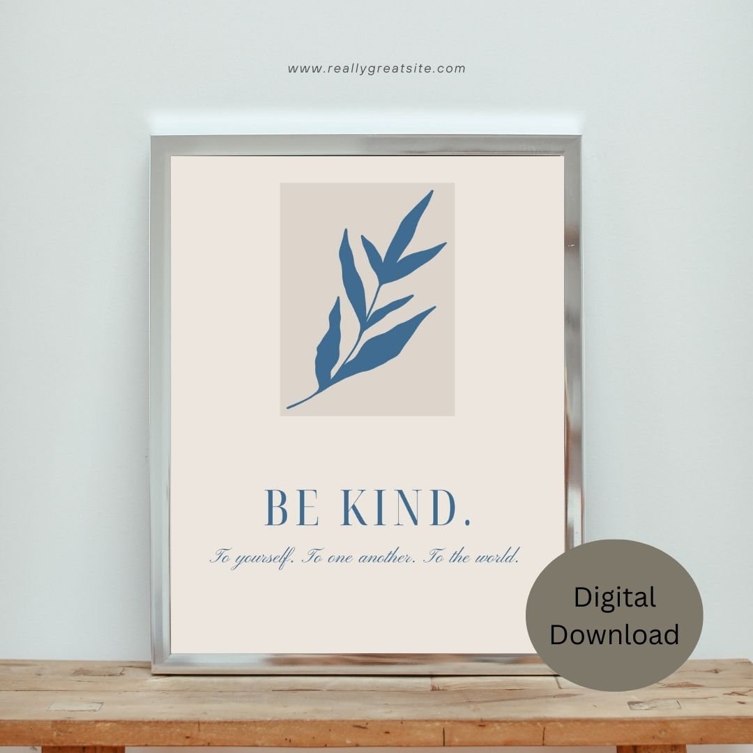 Be Kind.- Printable - Etsy