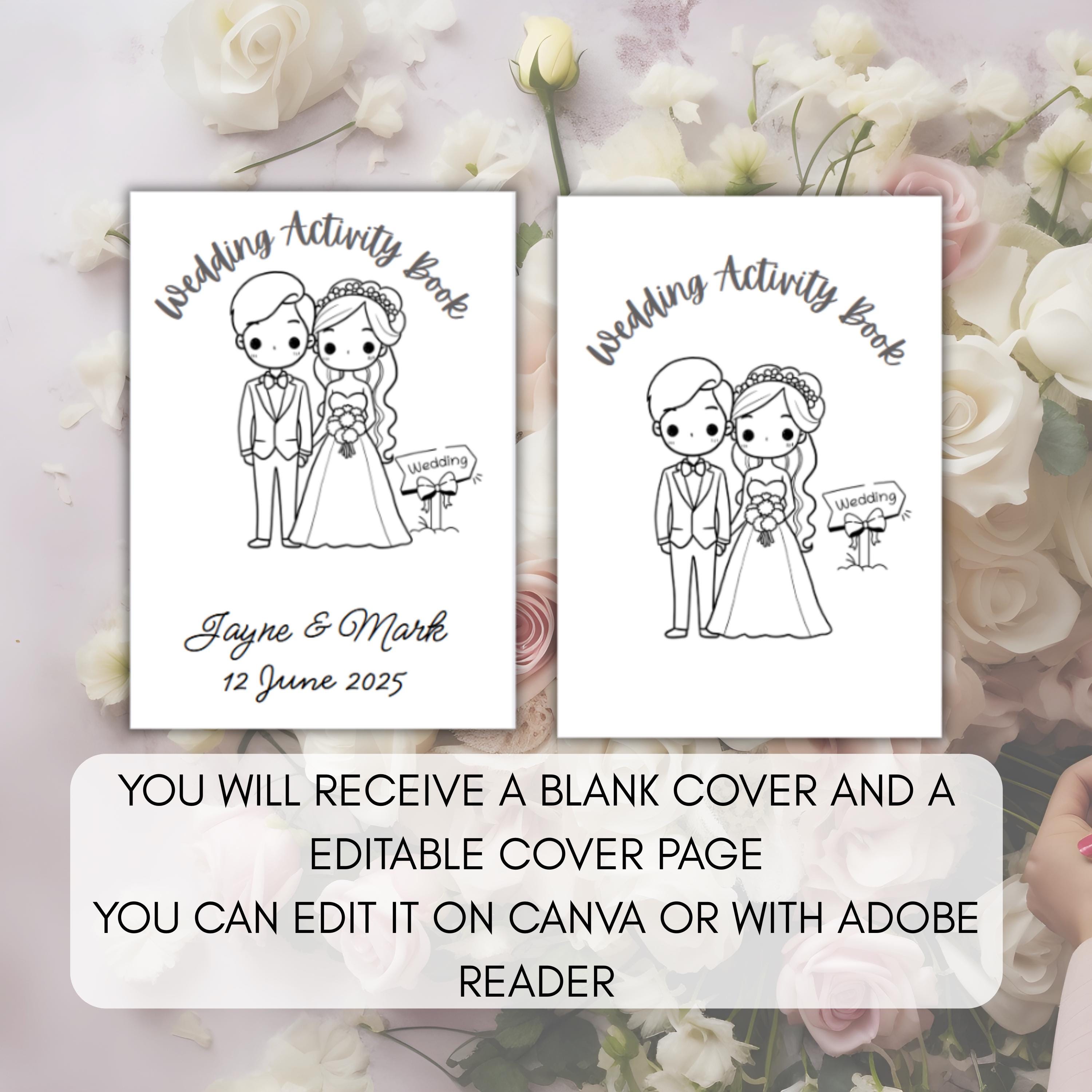 Kids Wedding Activity Book: Coloring Pages & Games (PDF) - Etsy