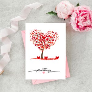 Printable Happy Anniversary Card Easy Download and Print at Home Love ...