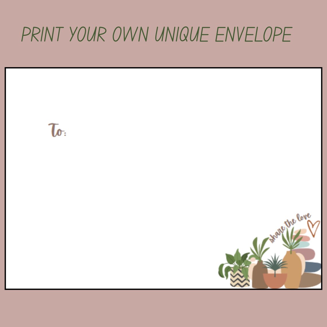 Printable Letter Writing Set: Boho Mountain Flowers (PDF, Word ...
