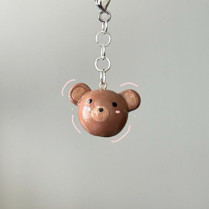 Bear Keychain - Etsy