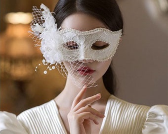 Gold Pearl Masquerade Mask - Etsy