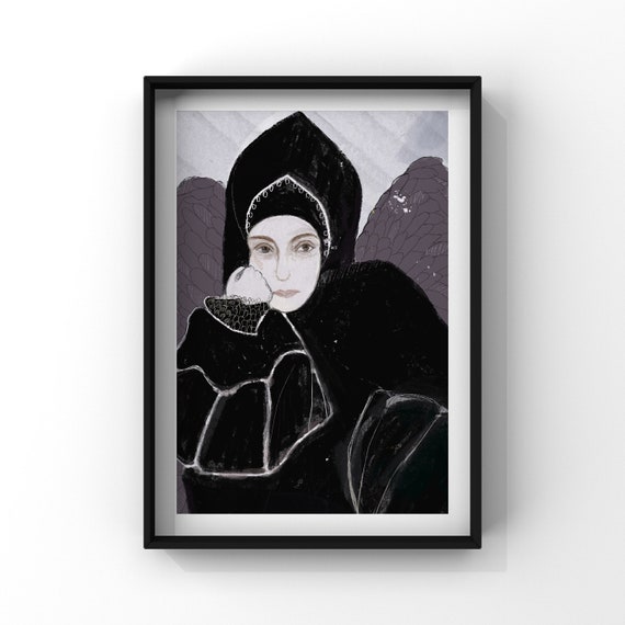 The Angel A1-A4 Portrait Limited Edition Print on Matt - Etsy