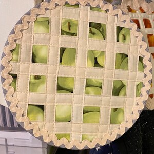 9 Pie Potholder/ Hot Pad With Matching Loop - Etsy