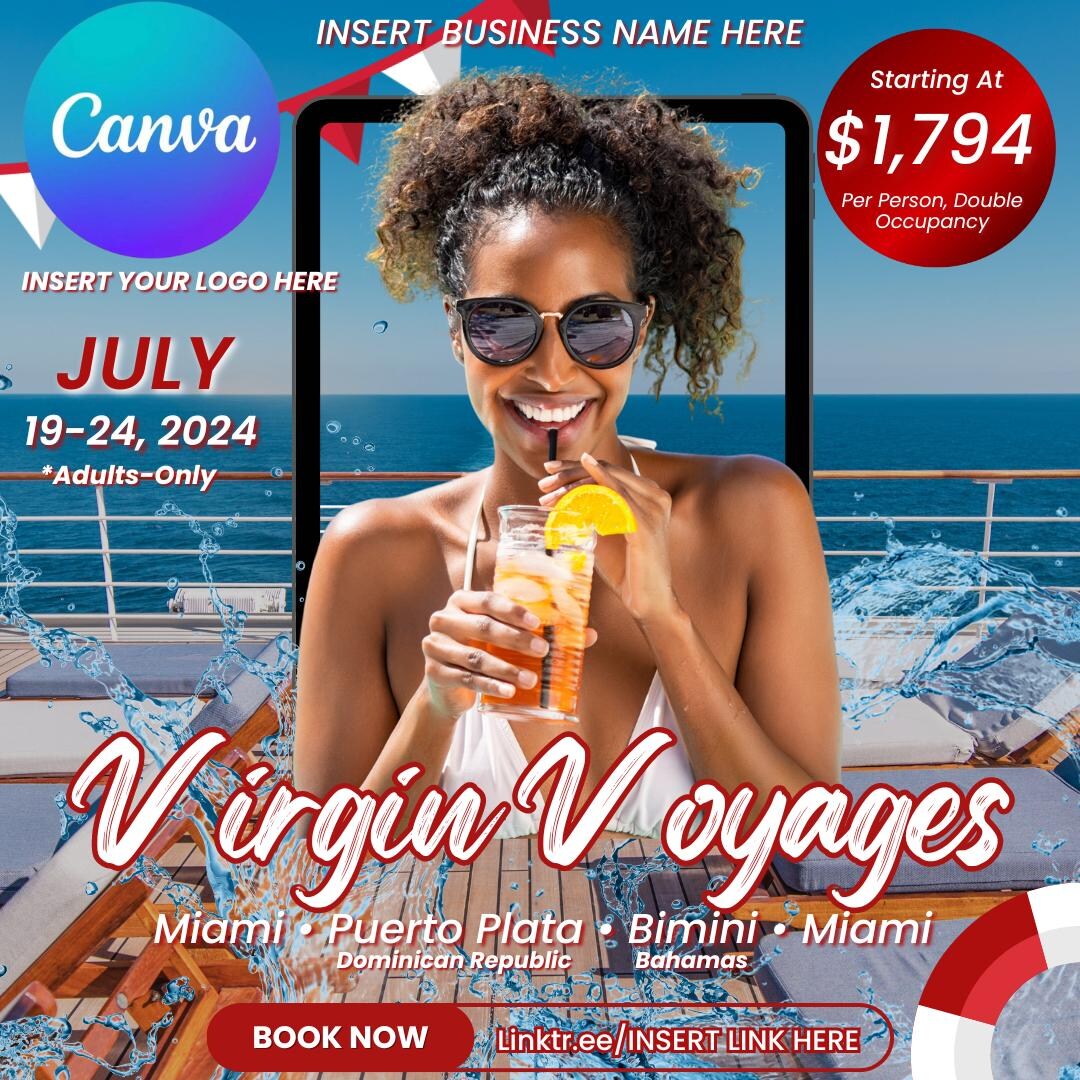 Virgin Voyages Group Cruise Flyer - Etsy