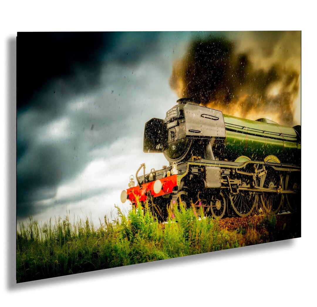 Flying Scotsman Print: Steam Locomotive in Aberdeenshire Rain - Etsy
