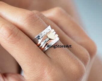 Spinning Heart Ring - Etsy