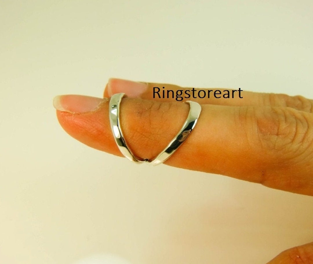 Solid Sterling Silver Swan Ring, Splint Ring, Swan Neck Splint for Dip ...