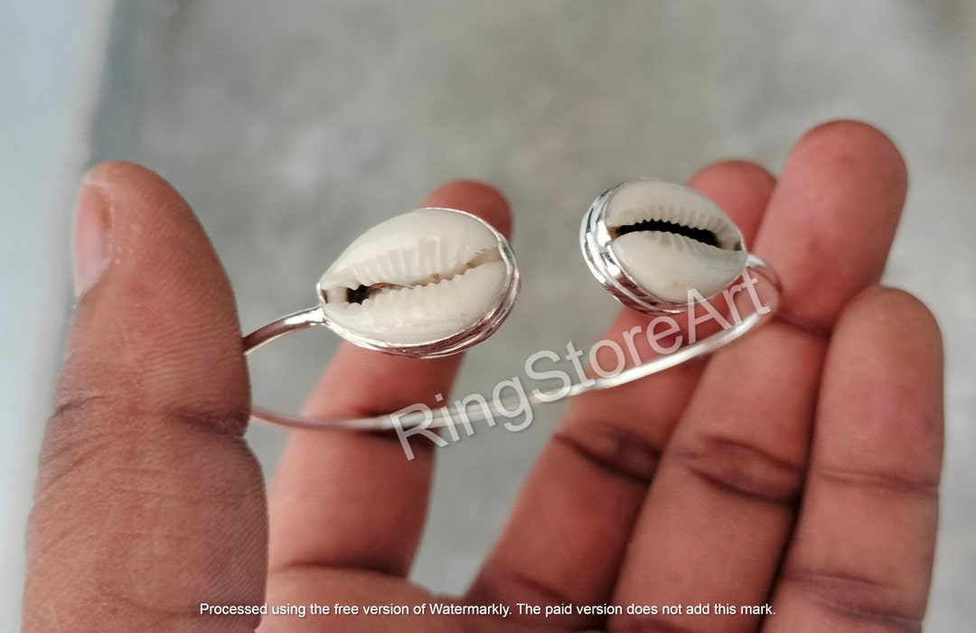 Sterling Silver Bangle,buy 2 Get 1 Free, Money Cowrie Bangle, Shell ...