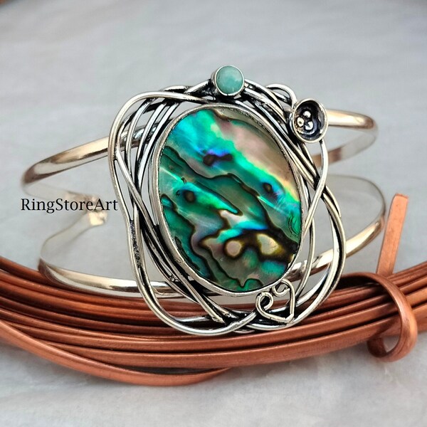 Abalone Bangle - Etsy