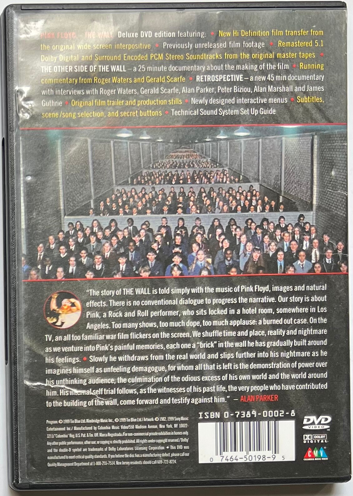 Pink Floyd - the Wall (DVD) - Etsy
