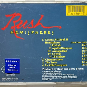 Rush – Hemispheres (CD) - Etsy