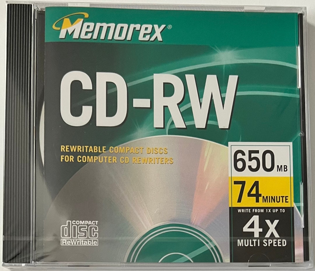 Memorex CD-RW Blank 650MB 74min (new, Sealed) - Etsy