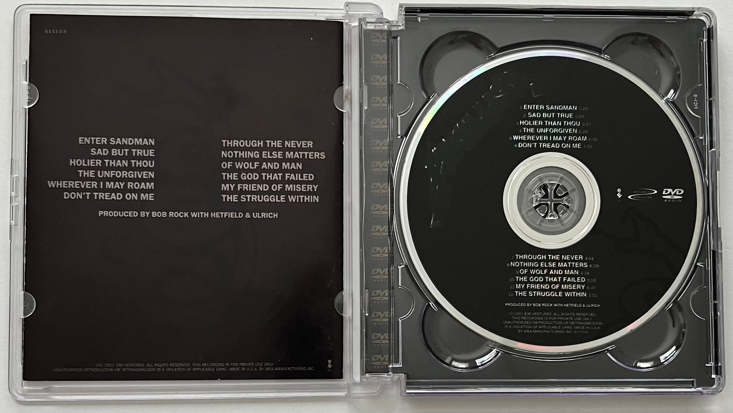 Metallica – Metallica (DVD Audio) - Etsy