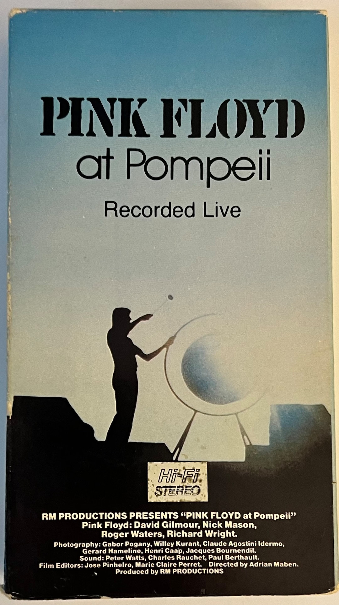 Pink Floyd at Pompeii recorded Live VHS - Etsy