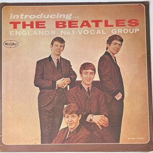 The Beatles Introducing... the Beatles brown Border Cover - Etsy
