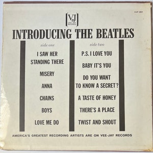 The Beatles Introducing... the Beatles brown Border Cover - Etsy