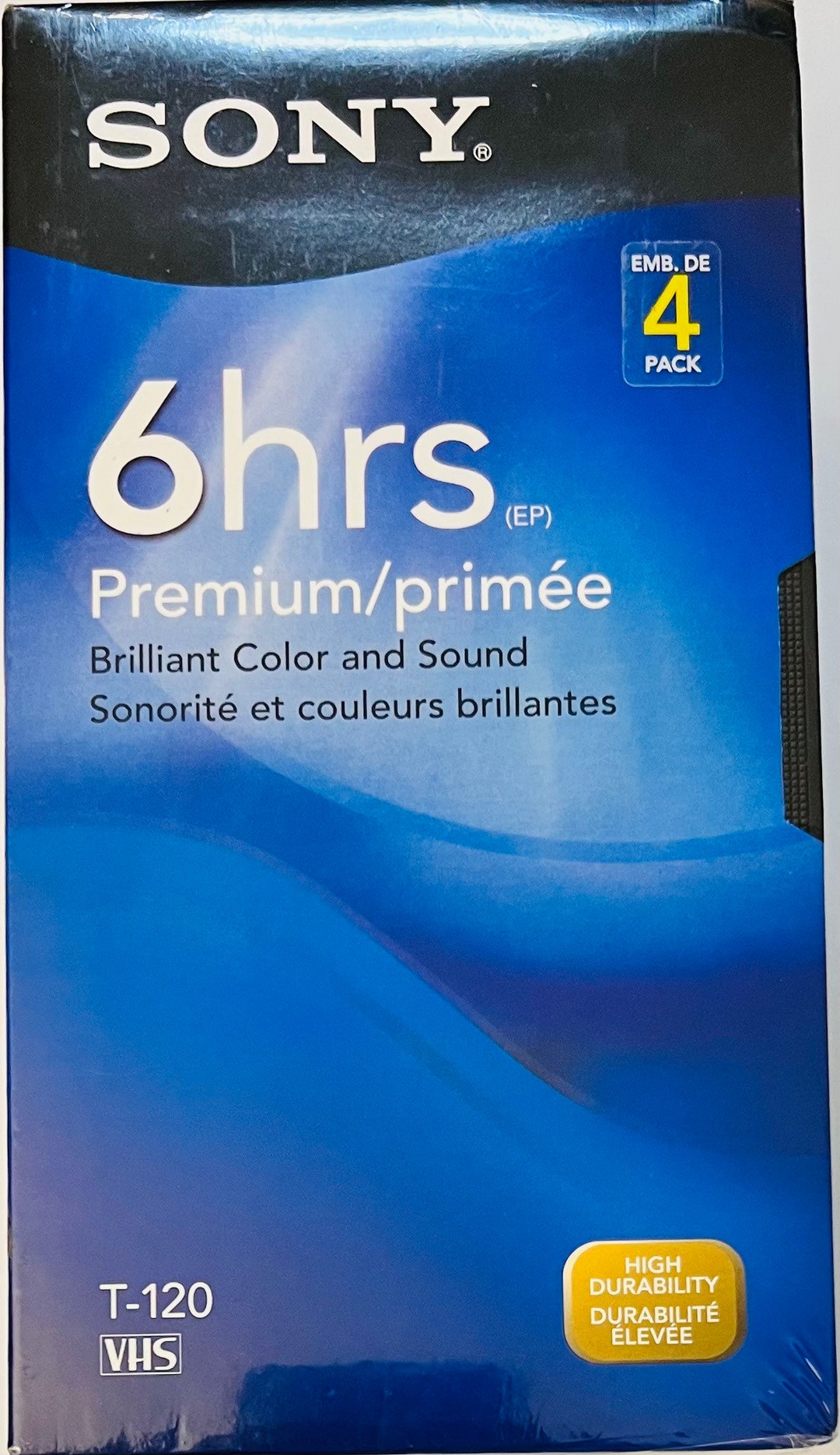 Sony Blank VHS Tapes 4 Pack - Etsy