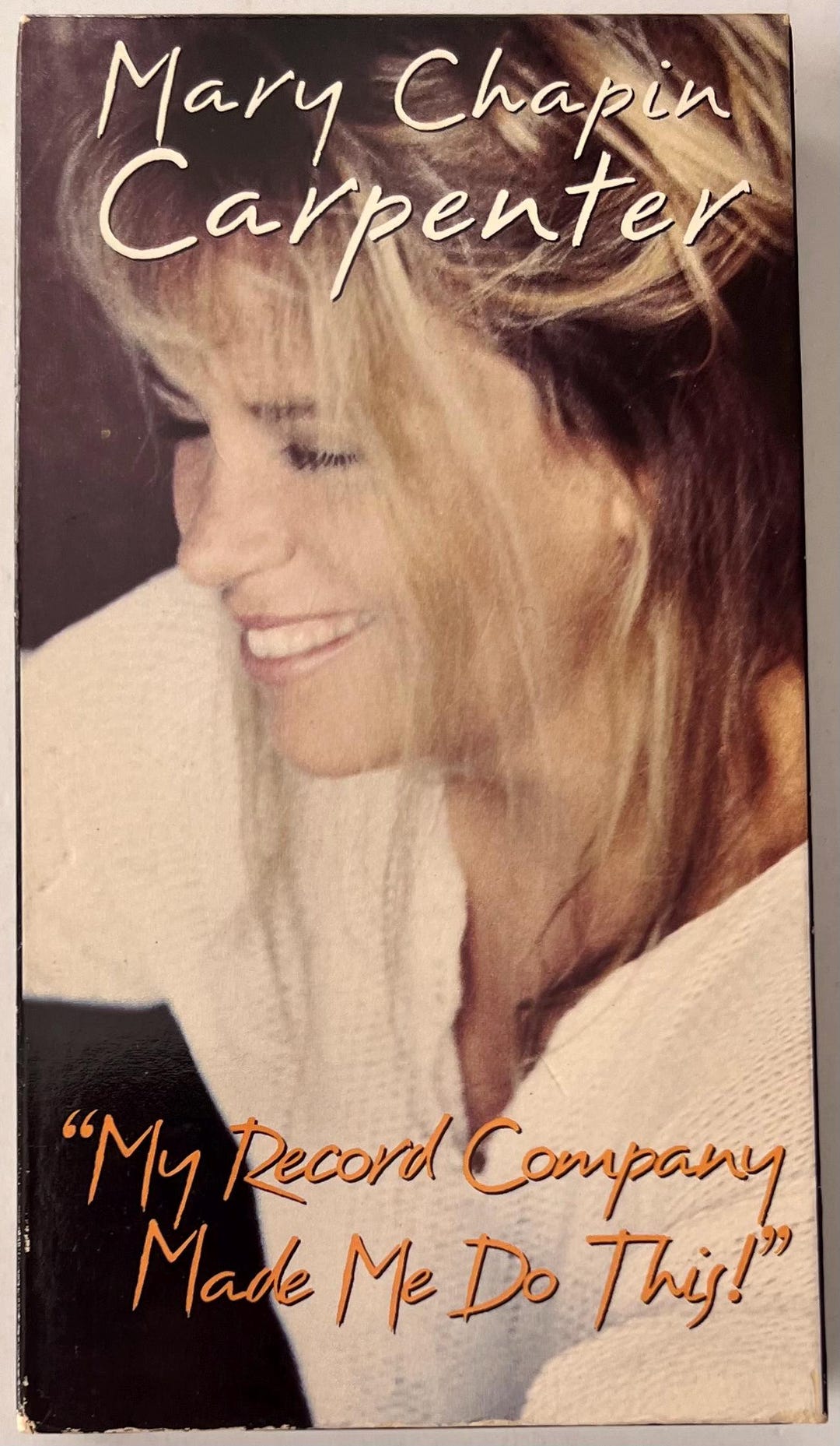 Mary Chapin Carpenter – "my Record Company Made Me Do This" (VHS) - Etsy