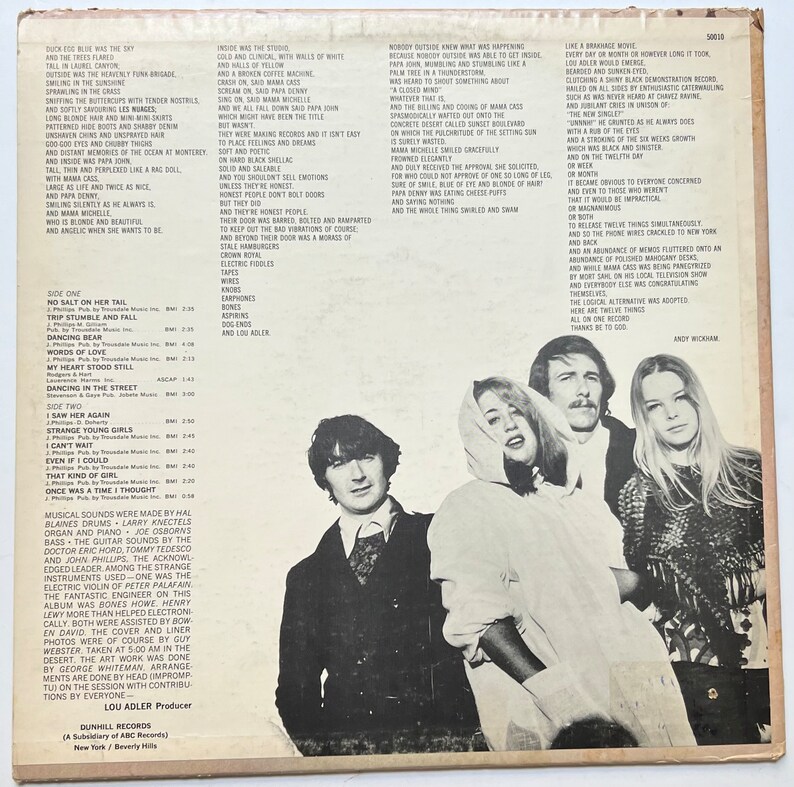 The Mamas & the Papas - the Mamas and the Papas (LP) - Etsy