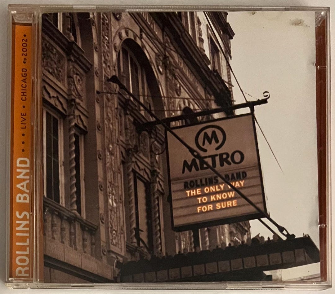 Rollins Band – the Only Way to Know for Sure (CD) 2 Disc Set - Etsy