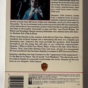 John Lennon – Imagine (VHS) - Etsy